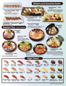 Menu – WELCOME to ICHIRO JAPANESE RESTAURANT